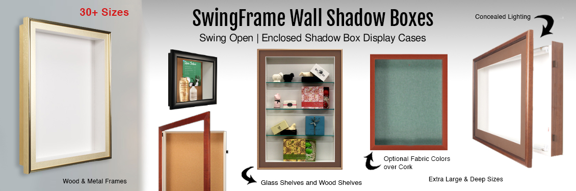 SwingFrame Wall Shadow Boxes – Displays4Sale