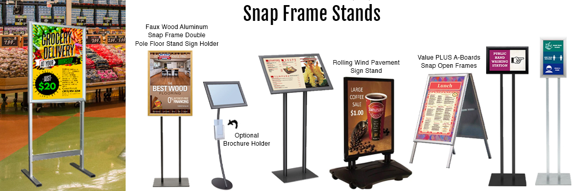Snap Frame Stands – Displays4Sale