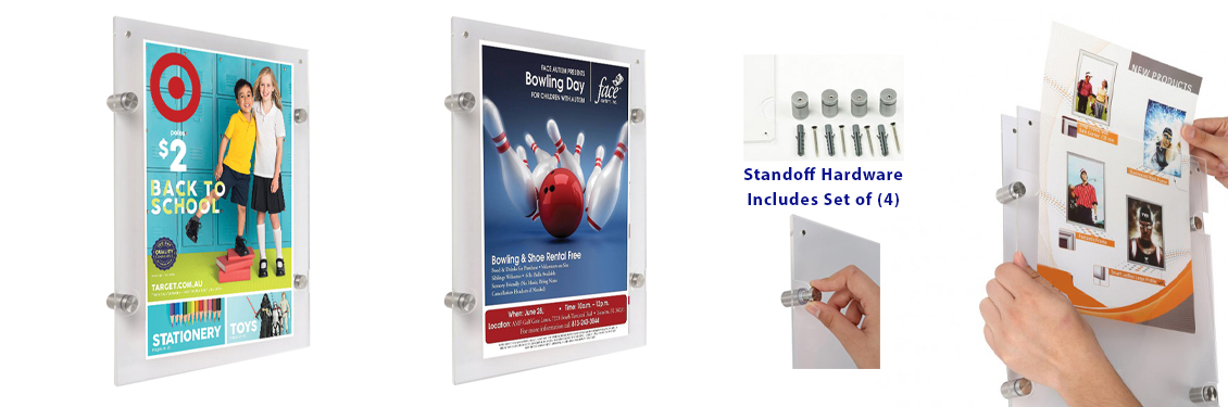Acrylic Standoff Frames – Displays4Sale