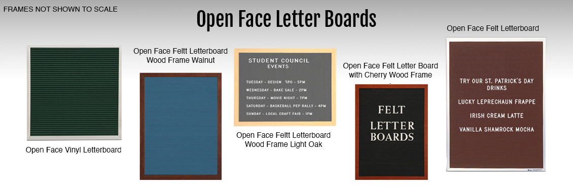 Open Face Letter Boards – Displays4Sale