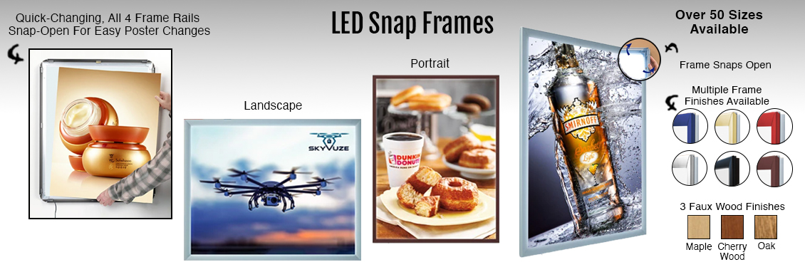 LED Snap Frames – Displays4Sale