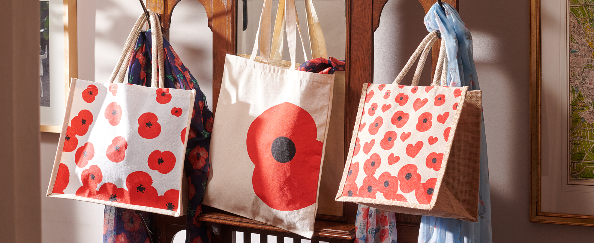 Bags | Charity Bags | Floral Bags | Poppy Shop UK