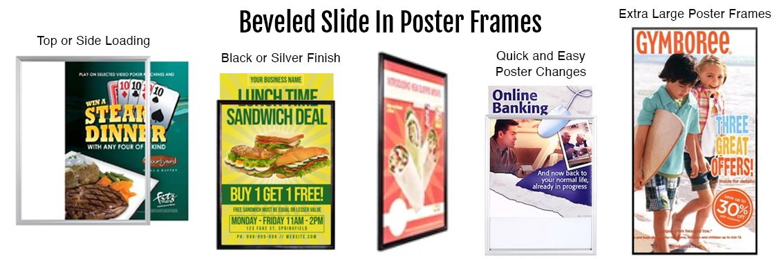 Beveled Slide-In Sign Frames: Enhance Your Branding with Style ...