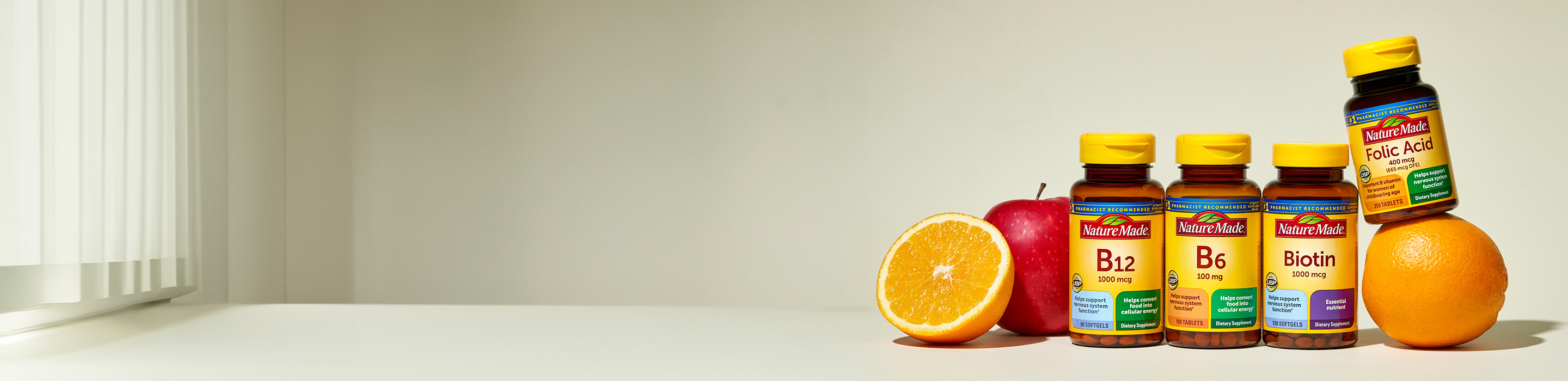 Shop Vitamin B: Tablets, Gummies, & More Online | Nature Made®