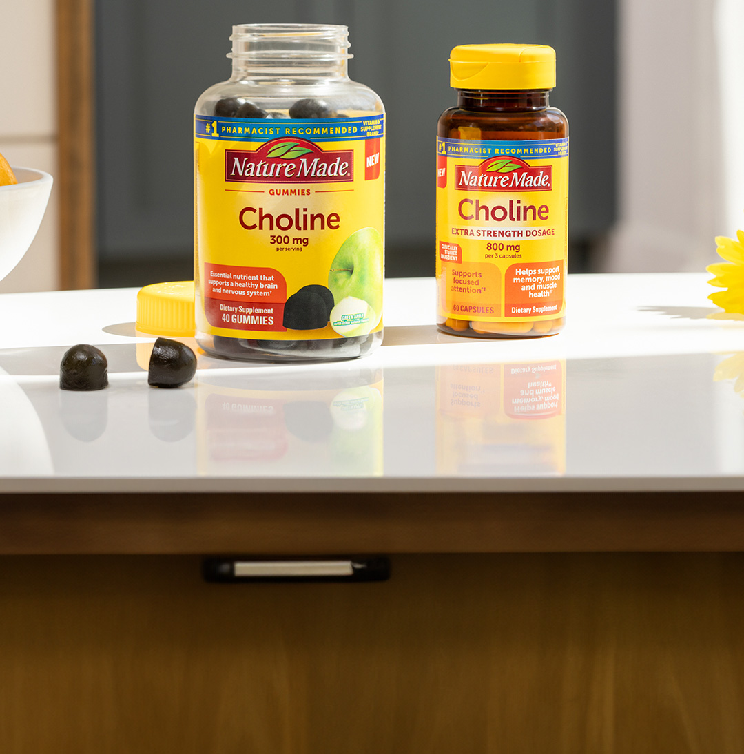 Buy Choline Supplements Online to Support a Healthy Brain† & Nature Made®