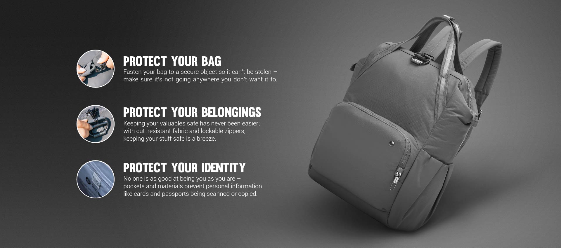 Anti-theft Backpack | Citysafe® CX in Black by Pacsafe