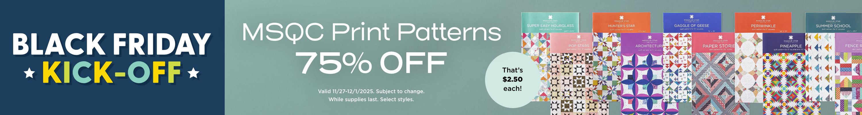 Missouri Star Pattern Sale