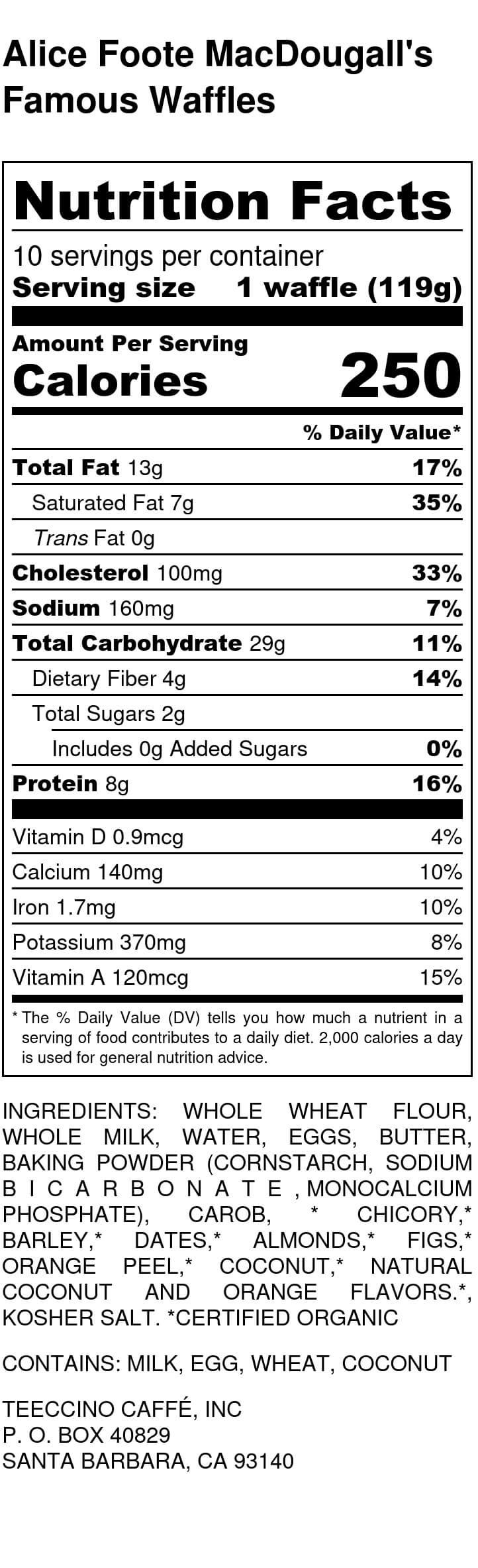 Buttermilk Waffles Recipe Alice Foote MacDougall's Famous Waffles Mod ...