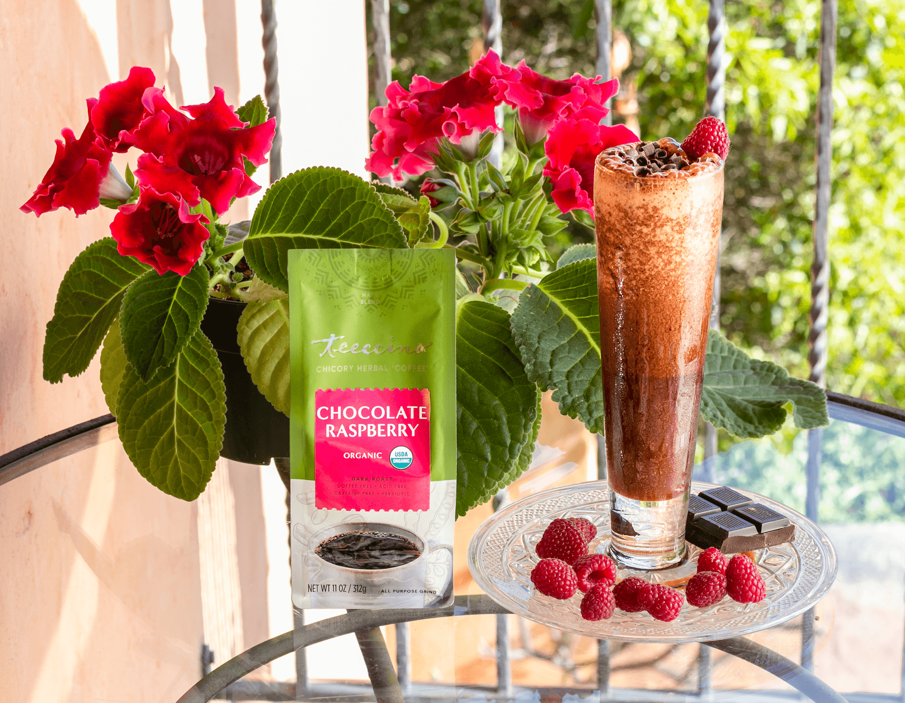 Teeccino Chocolate Raspberry Slushy - Teeccino