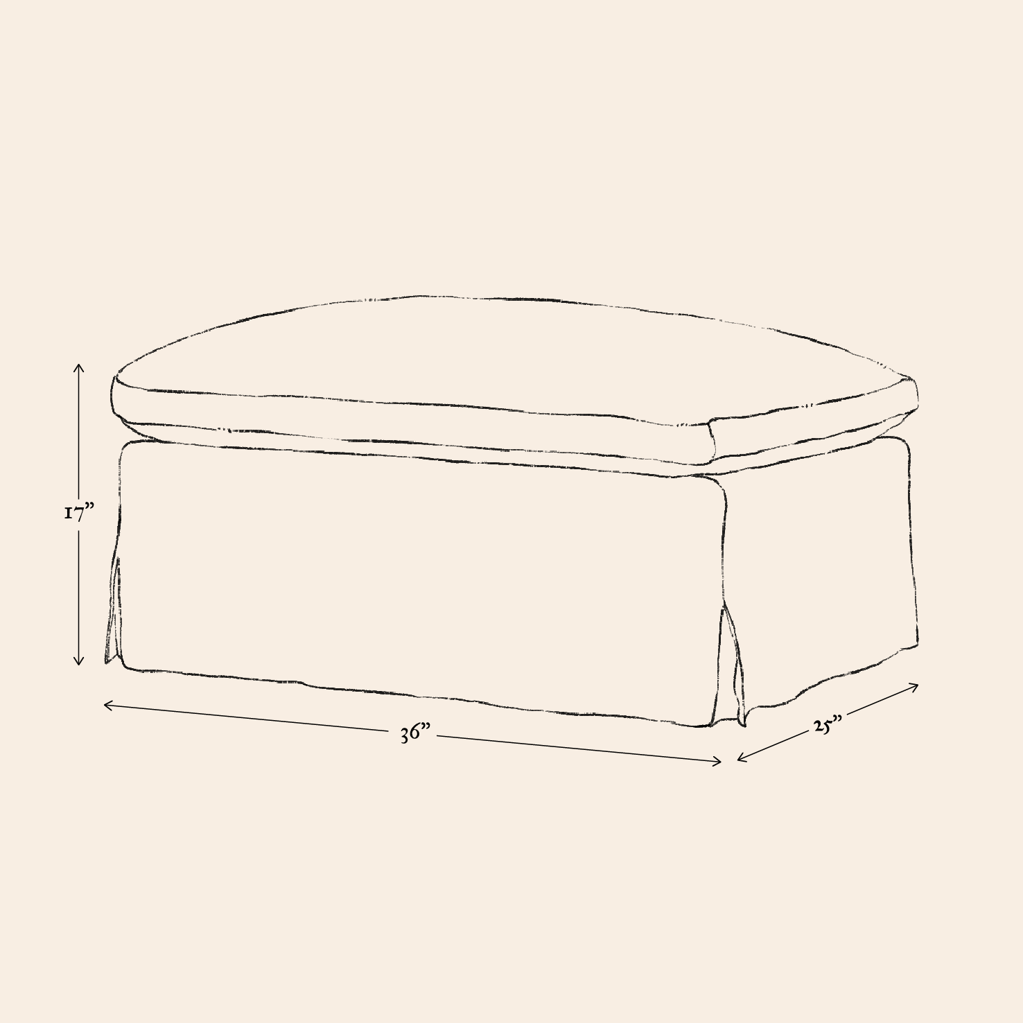 Amelia Chair Ottoman – Classic Comfort – Sixpenny