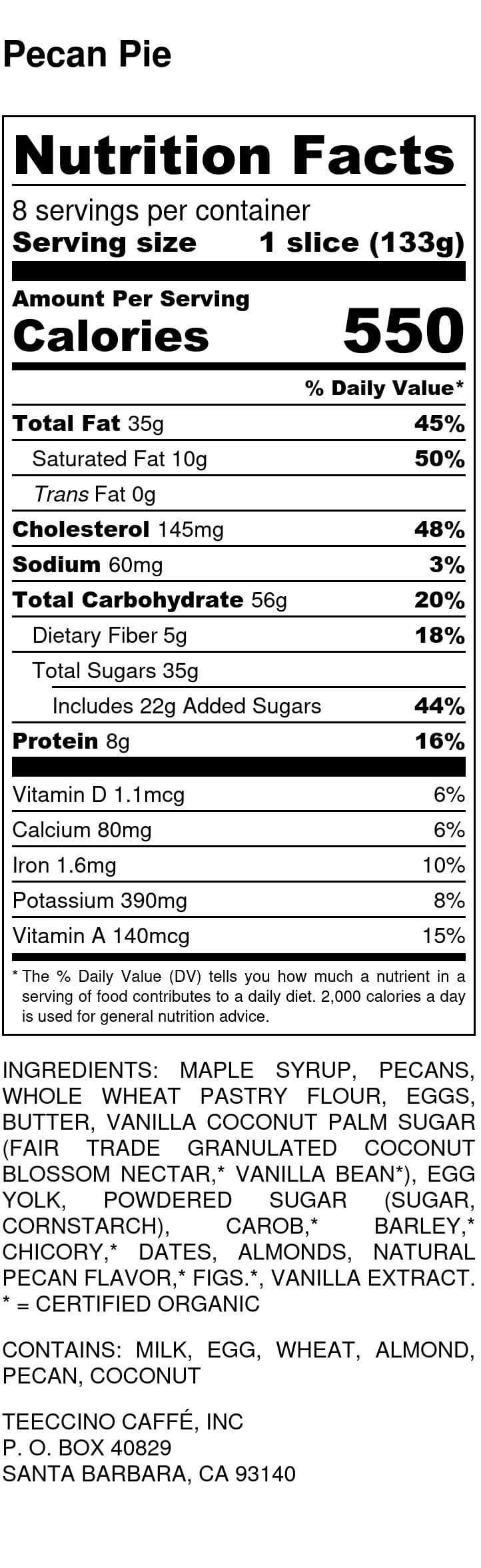 Teeccino Pecan Pie - Teeccino