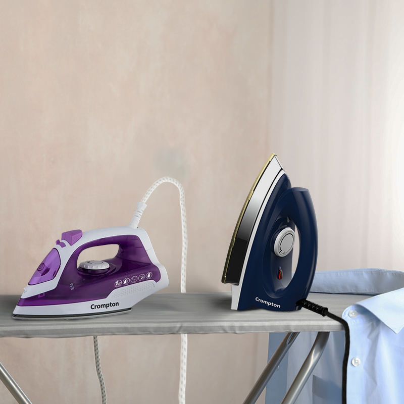 2 Types of Iron for Clothes Which One Suits Your Needs Crompton