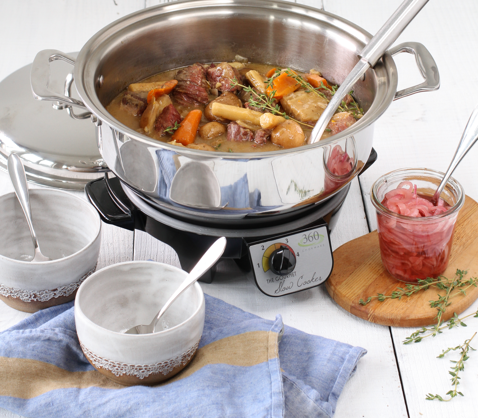 6 Quart Gourmet Stockpot with Cover | 360 Cookware