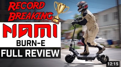 NAMI BURN-E 2 Max 60 mph Electric Scooter– fluidfreeride.com