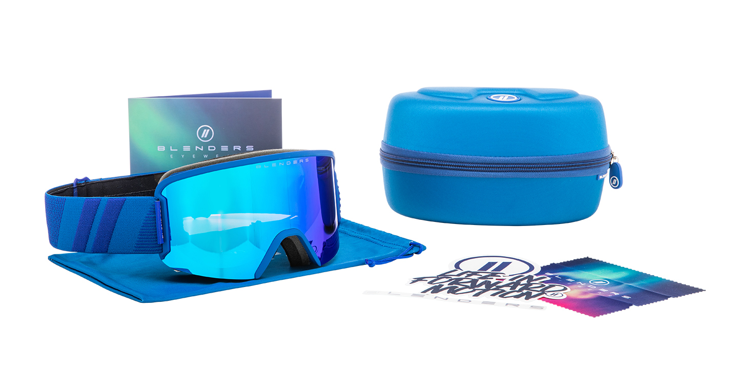 Blue Warrior Snow Goggles - Neon Blue Ski & Snowboard Goggles ...