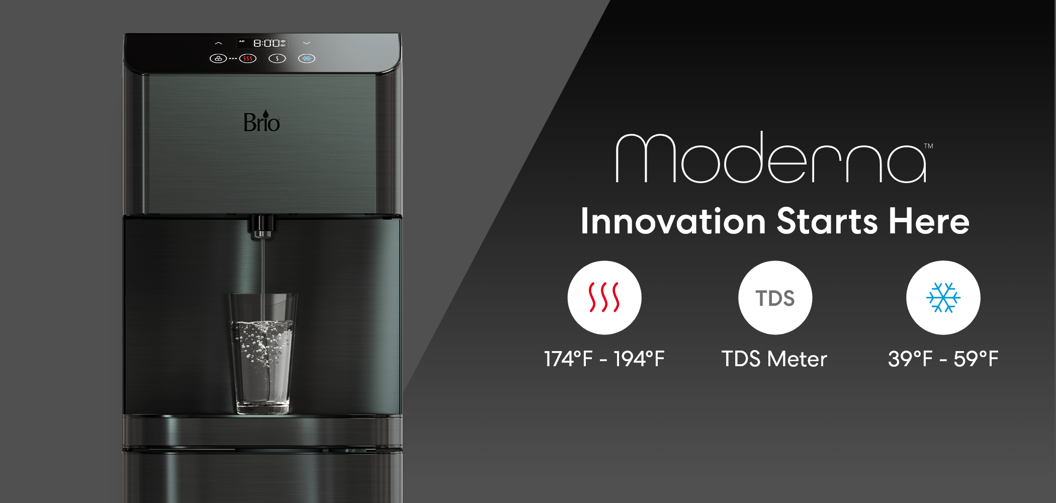 Brio Moderna Self Cleaning Advanced Bottom Load Water Cooler – Brio Water