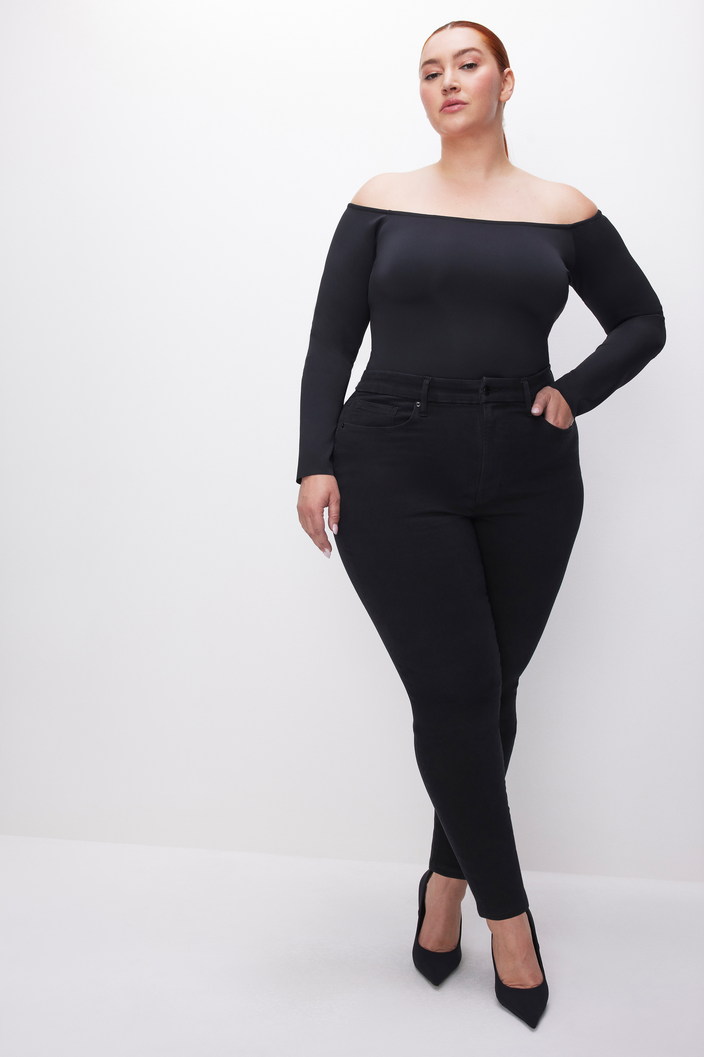 ALWAYS FITS GOOD LEGS SKINNY JEANS | BLACK165 - GOOD AMERICAN