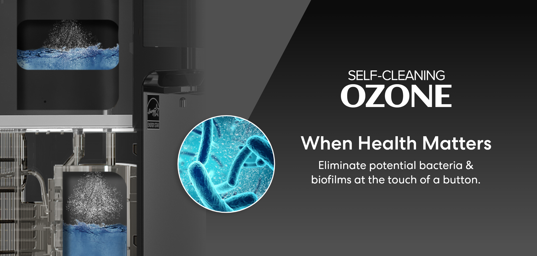 Brio 500 Series No-Line Bottom Load Water Cooler Black Stainless Steel ...