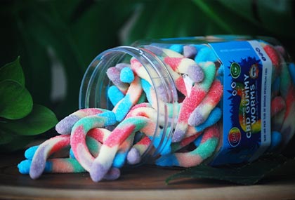 CBD Gummy Worms (Large Tub) | Orange County CBD