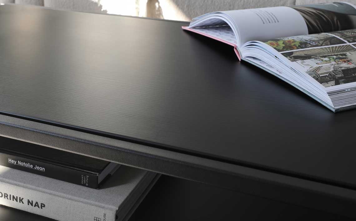 Finley Black Metal Coffee Table by Danetti