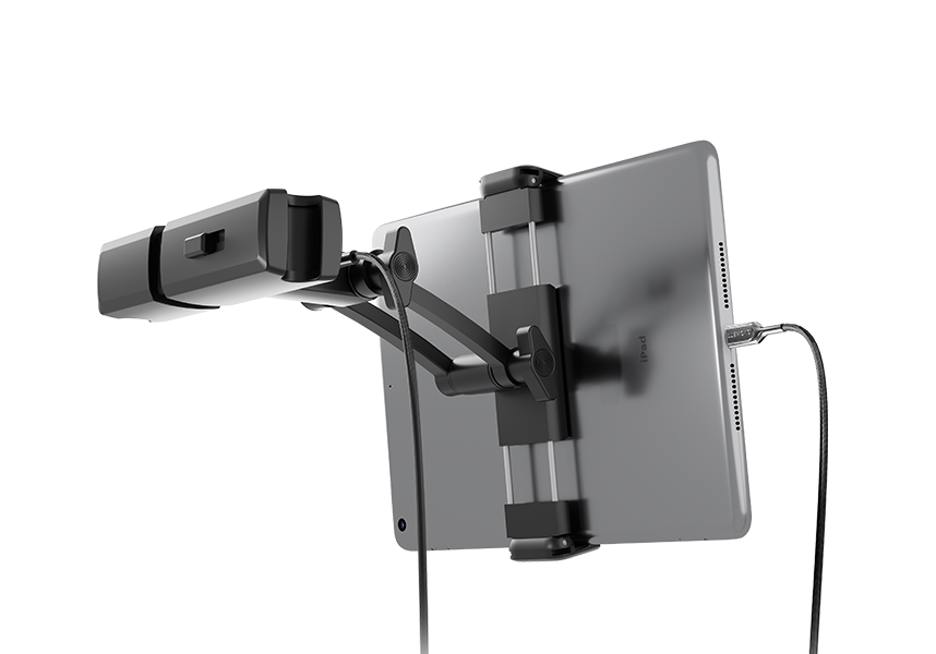 Adjustable Car Tablet Mount with Multiple USB Ports