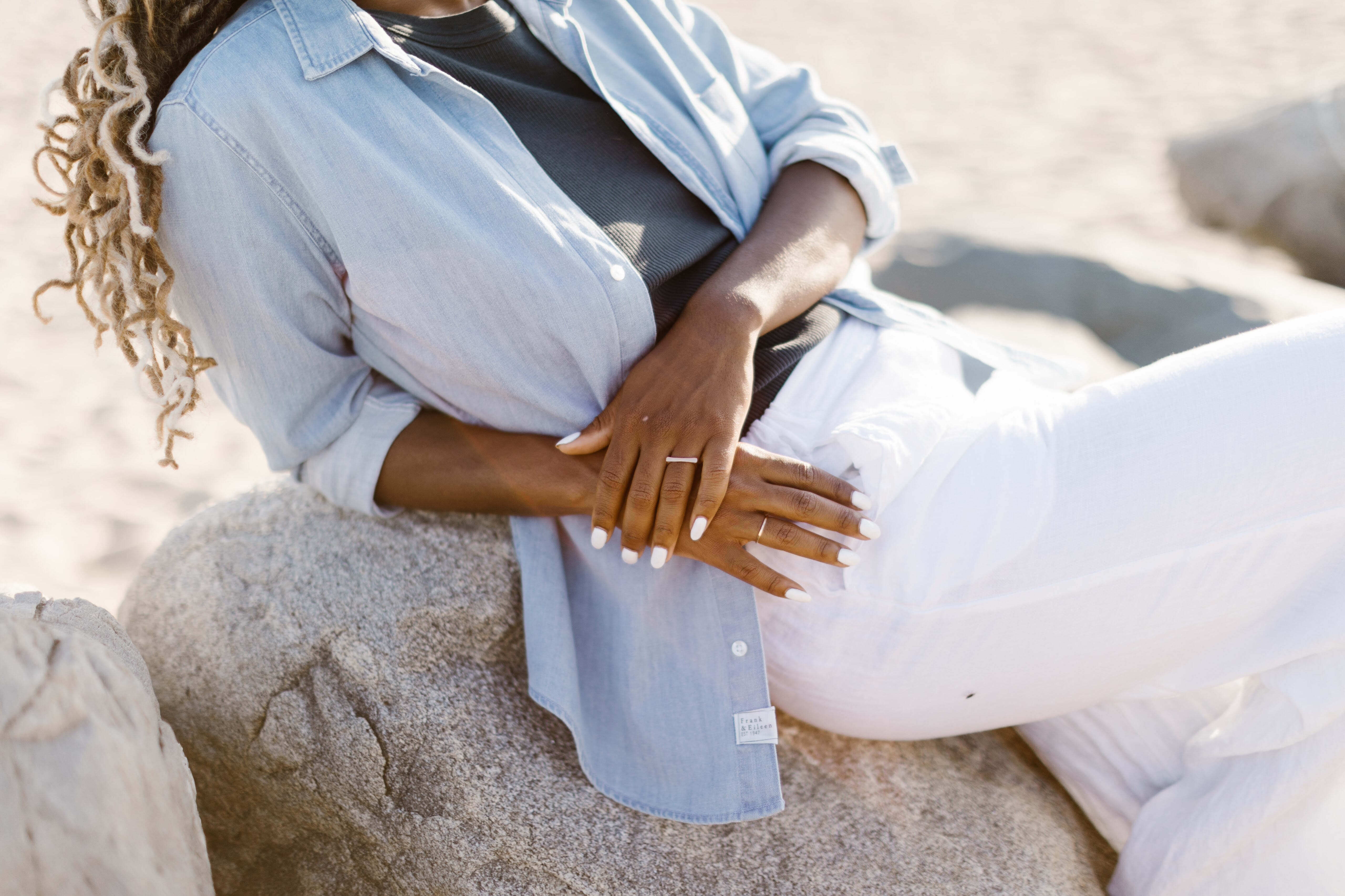 Rory in White Lived In Linen – Bliss Boutiques