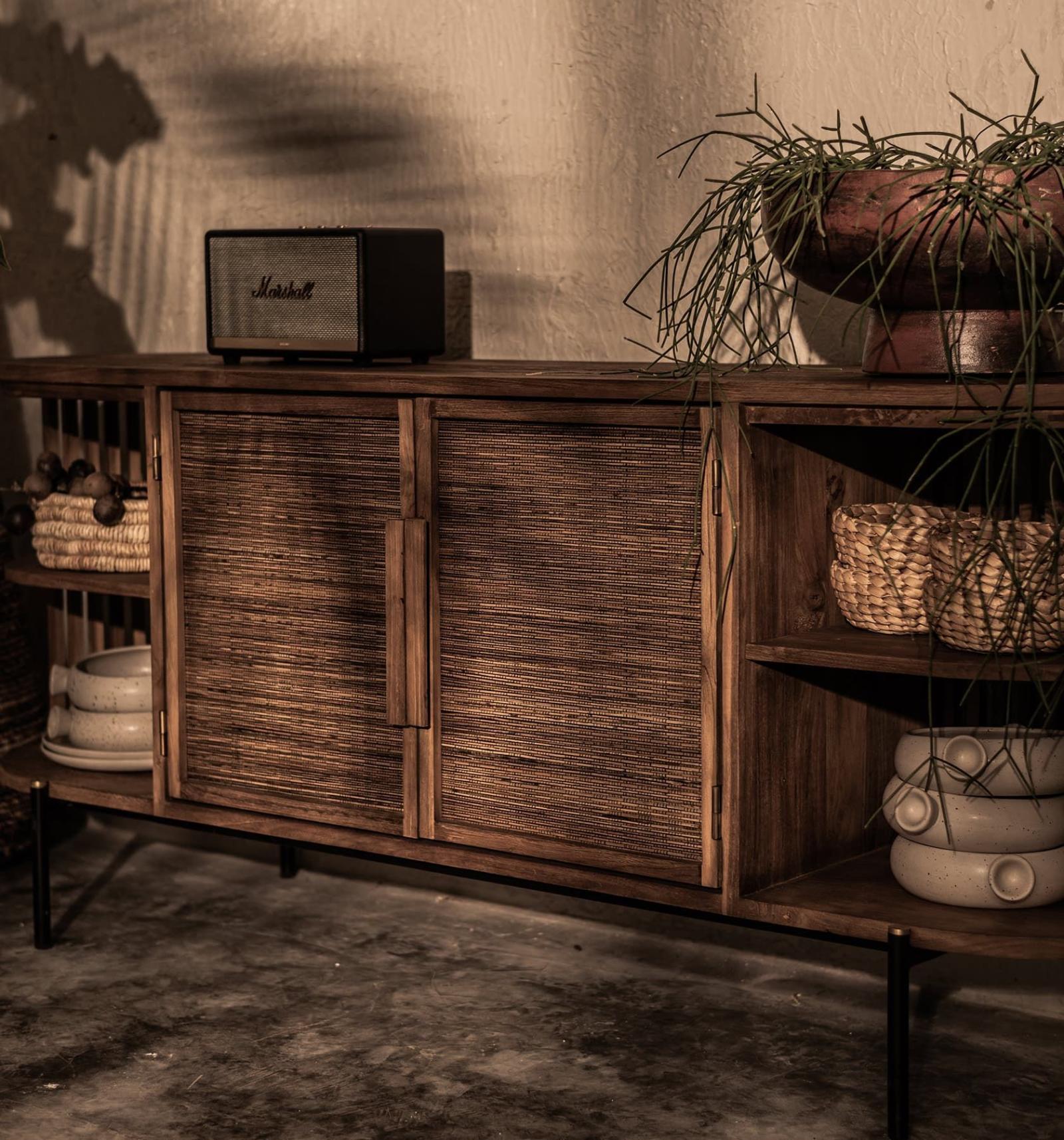 dBodhi Coco Dresser - 2 Doors/4 Open Racks – Trit House