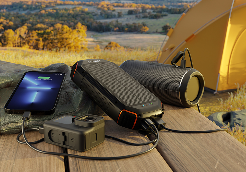 20,000 mAh Outdoor Solar Power Bank