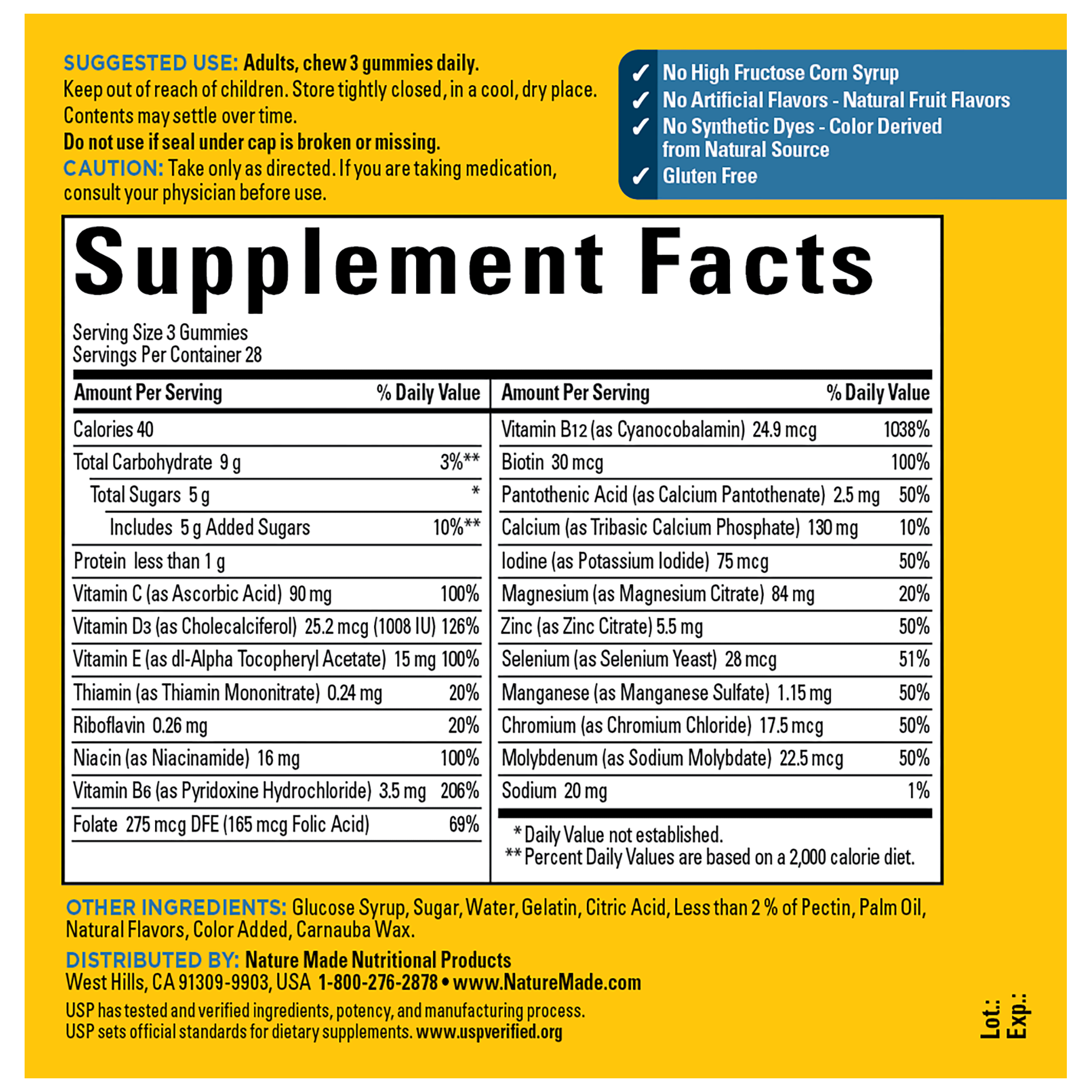 Advanced Multi Gummies For Him 50+ & Nature Made®