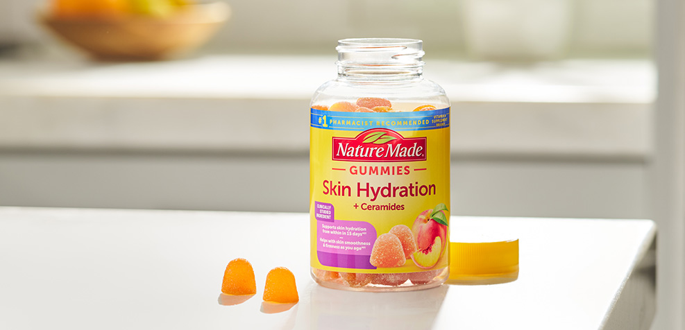 Skin Hydration Gummies + Ceramides & Nature Made®