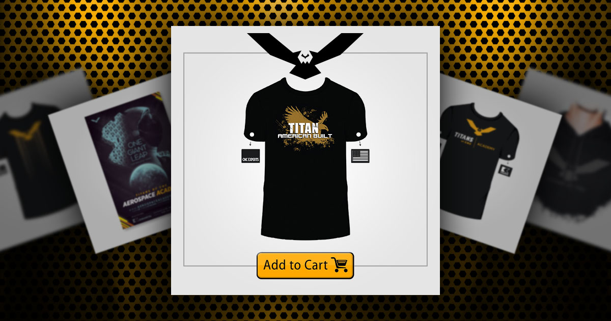 TITAN AMERICAN BUILT Gold Tee (Vintage)