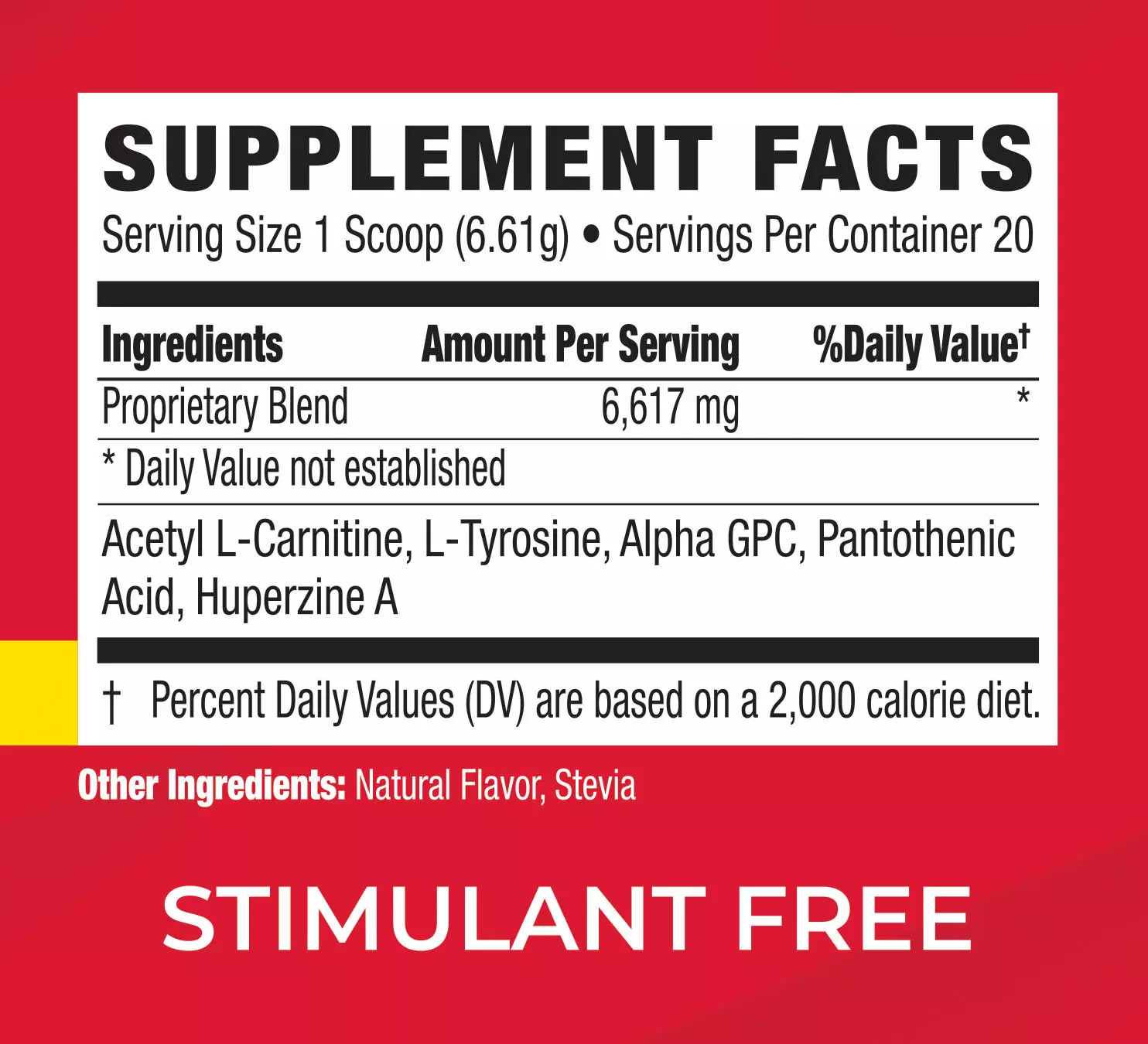 NeurOn SF | Stimulant-Free Pre-Workout | Optimum EFX