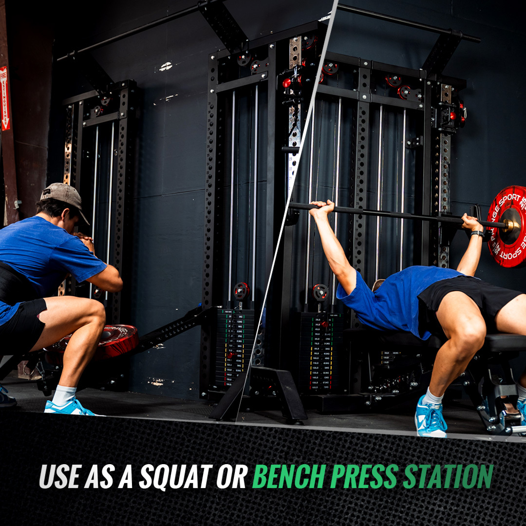 Slim Gym Modular Wall-Mounted Functional Trainer & Squat Rack – Fringe ...