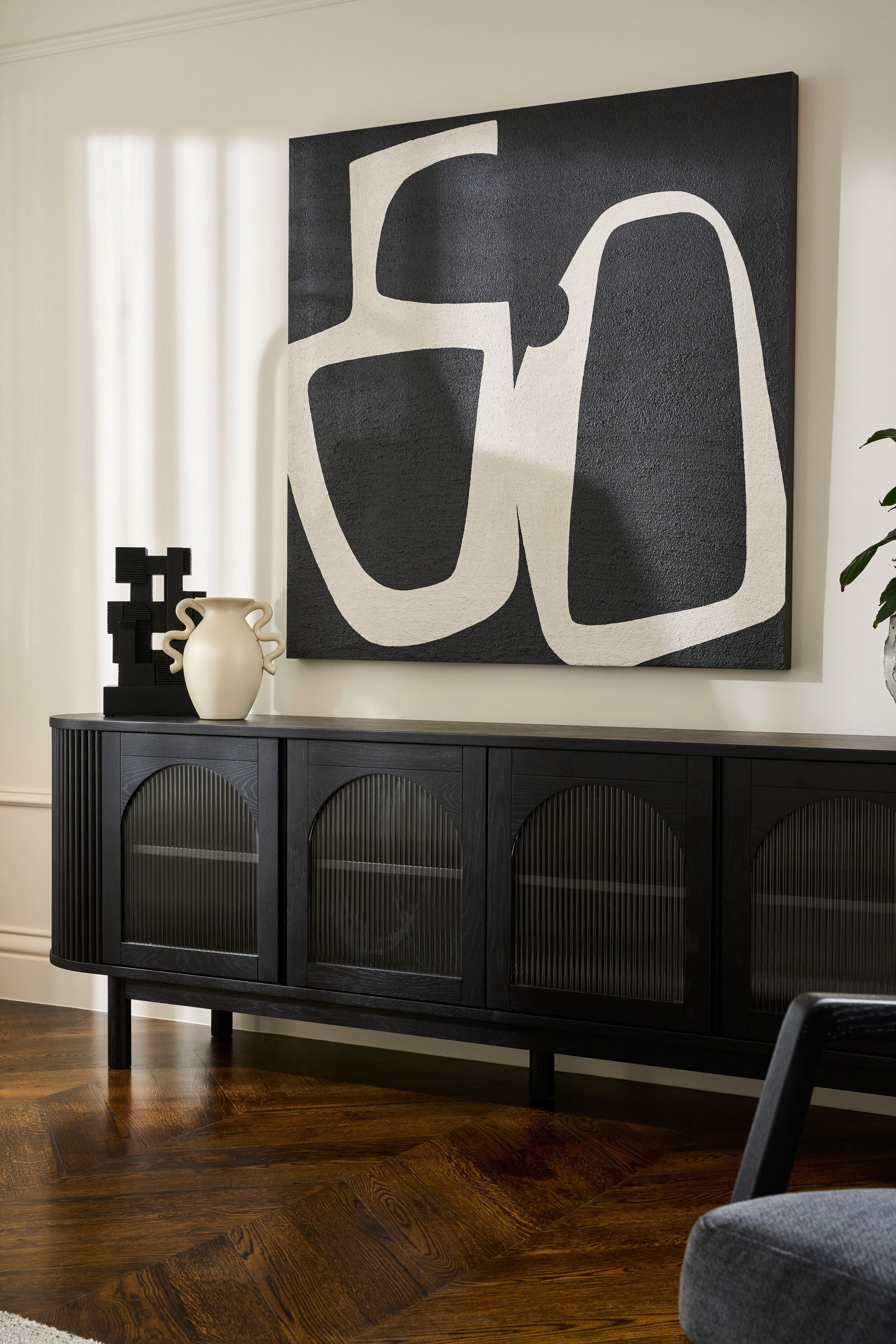 Arch Sideboard - Black - Floor Stock – Trit House