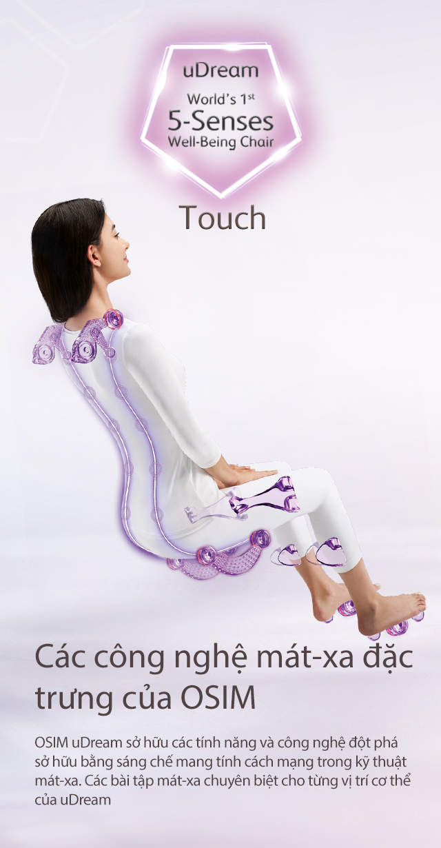 Ghế thư giãn 5 giác quan OSIM uDream Pro – OSIM VN