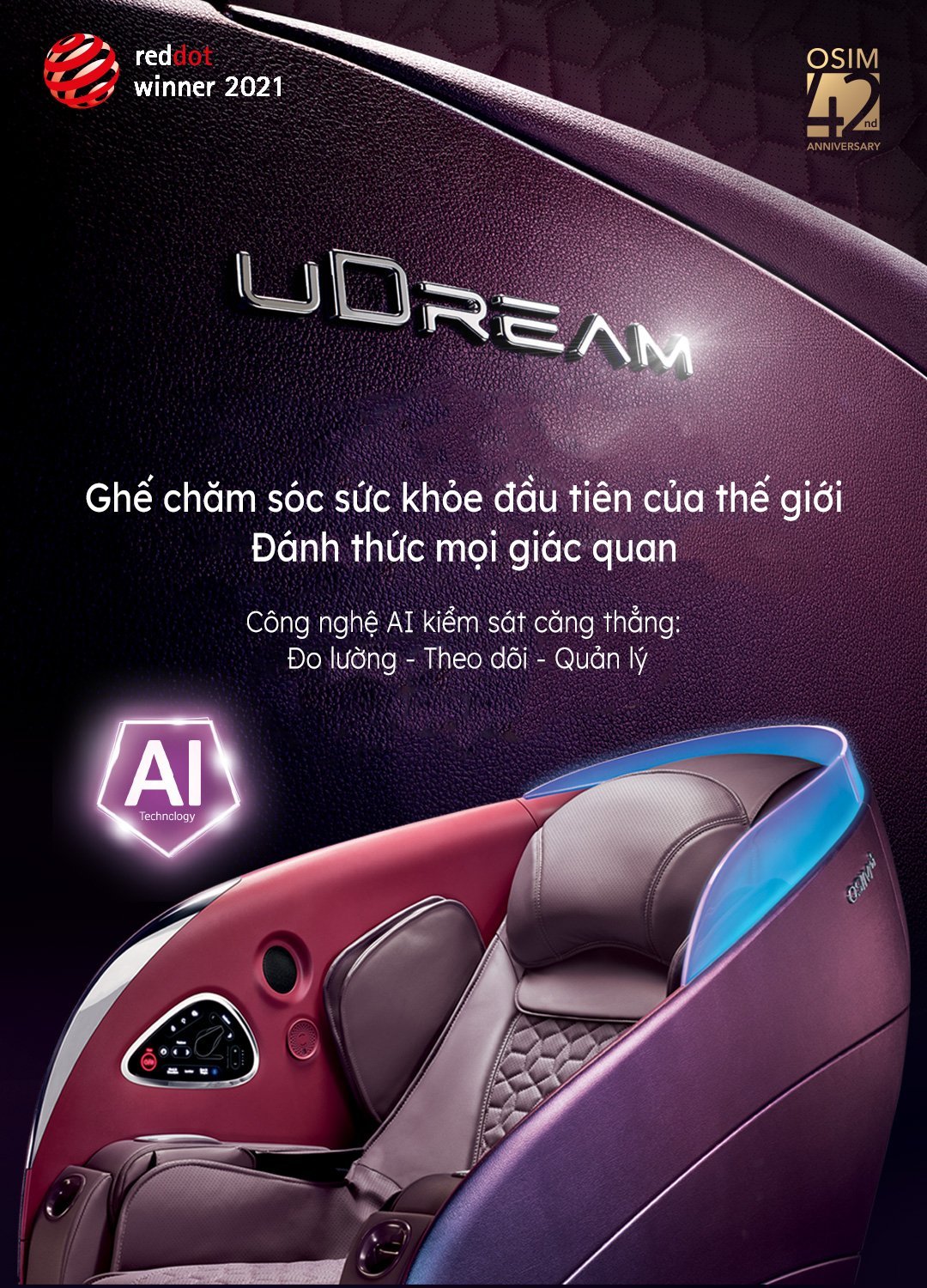 Ghế thư giãn 5 giác quan OSIM uDream – OSIM VN
