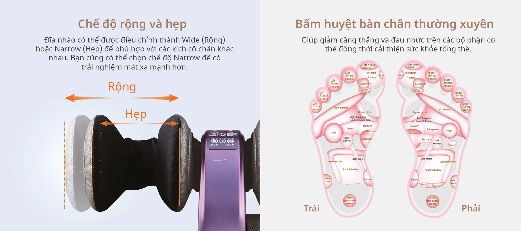 Máy Massage chân OSIM uSqueez 2 smart – OSIM VN