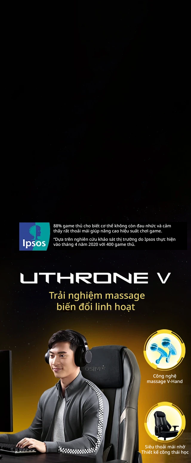 Ghế gaming massage OSIM uThrone V – OSIM VN