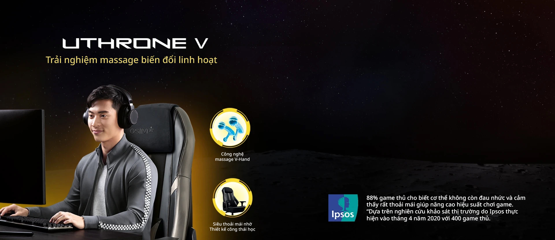 Ghế gaming massage OSIM uThrone V – OSIM VN