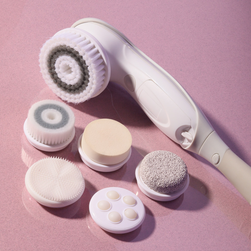 7 in 1 Face & Body Cleansing Brush - Cora 7 Electric Cleansing Brush ...